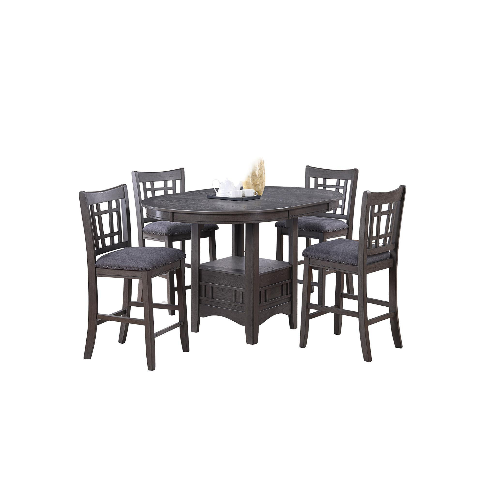 Latitude Run® Contemporary Dining Room Counter Height 5pc Dining Set ...