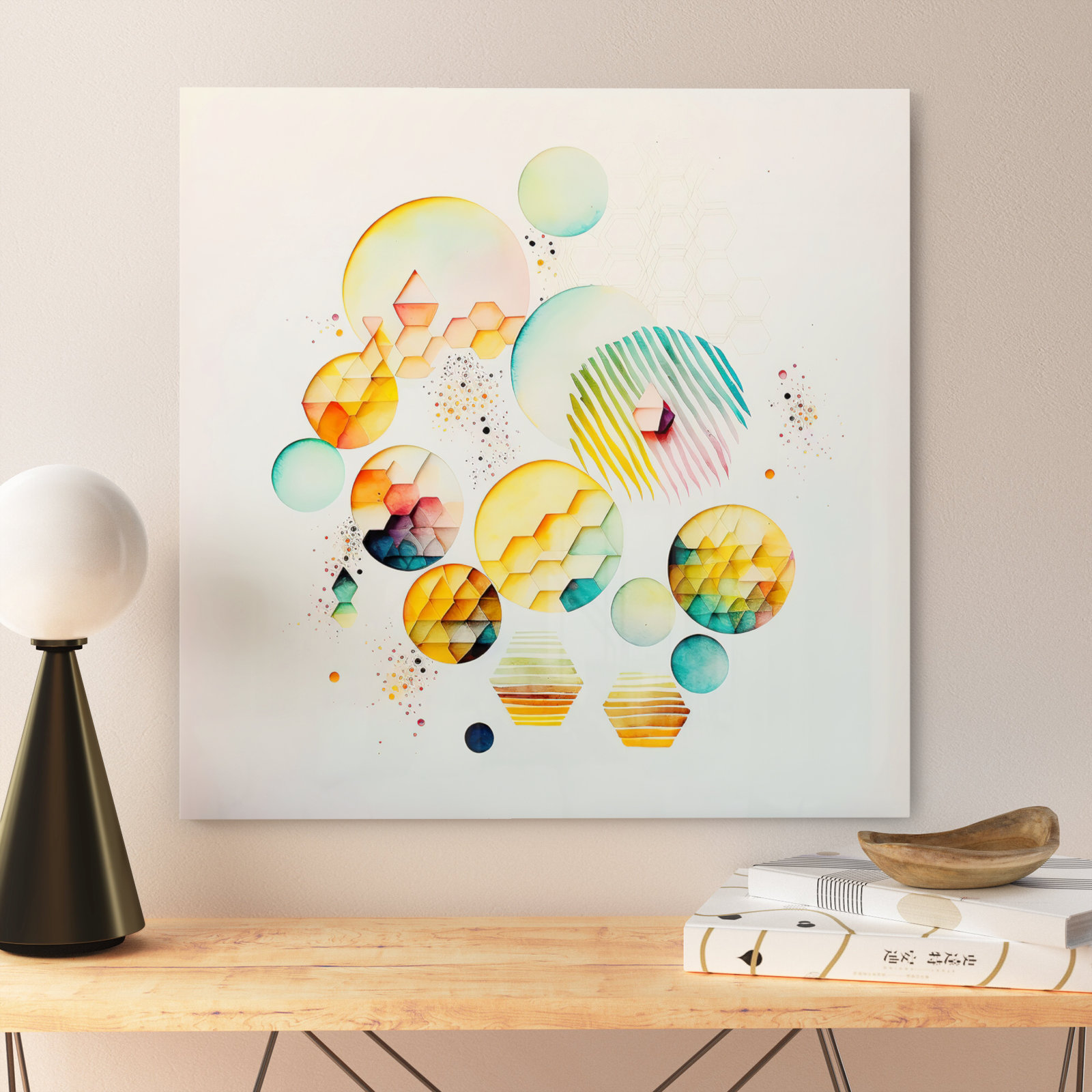 Wade Logan® Multi-Color Circular Abstract III - Modern Metal Wall Decor ...