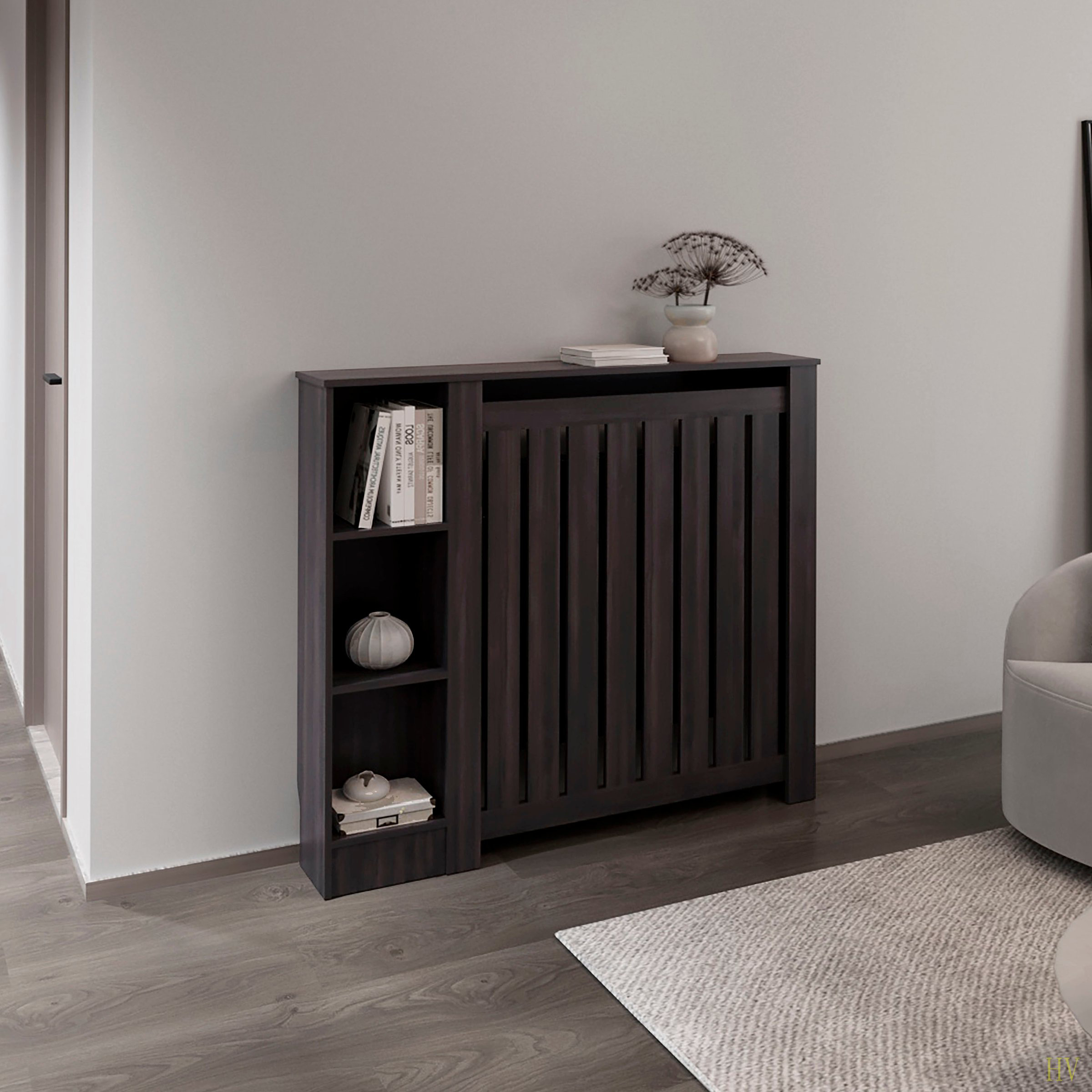 Latitude Run® Radiator Cover Cabinet Joseph With Slatted Frame And 3 ...