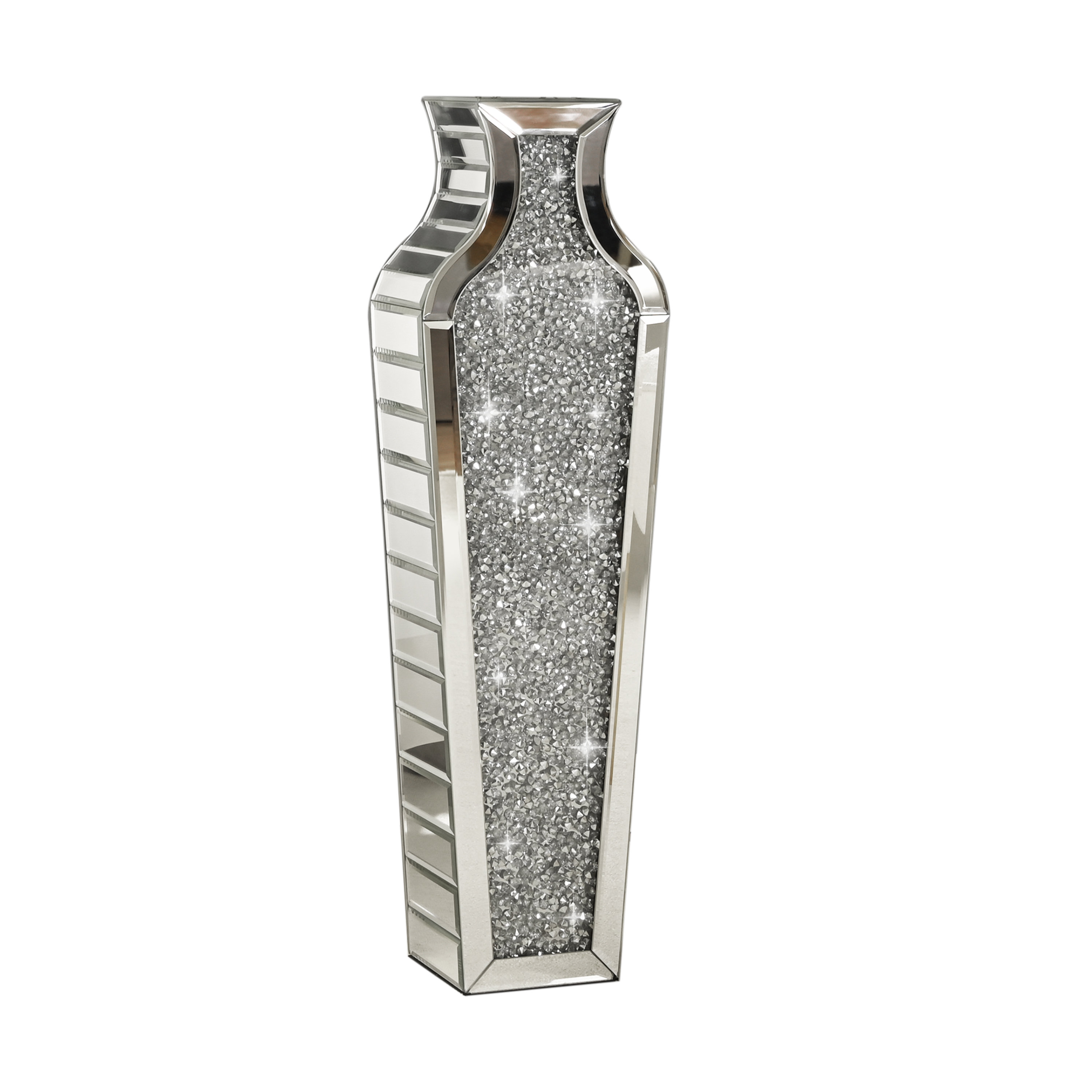 Everly Quinn DeGrailly 26.8" Crystal Glass Floor Vase & Reviews | Wayfair