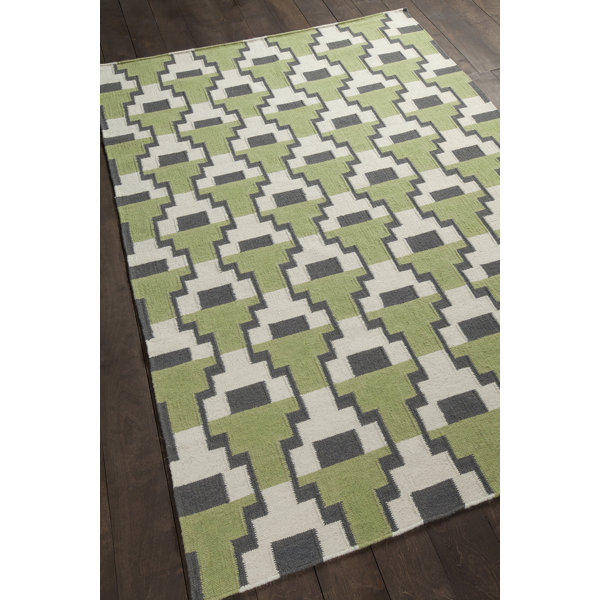 Chandra Avon Flatweave Wool Geometric Rug | Wayfair