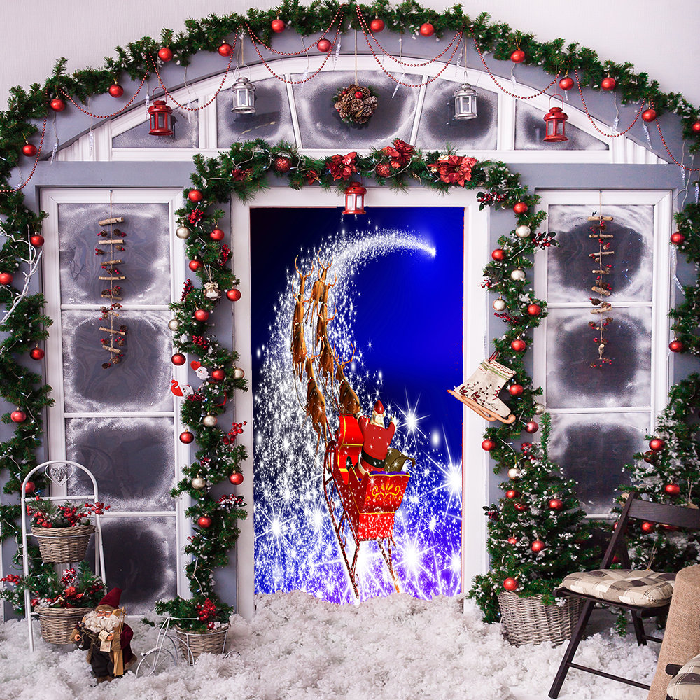 The Holiday Aisle® Magical Sleigh Door Mural & Reviews - Wayfair Canada