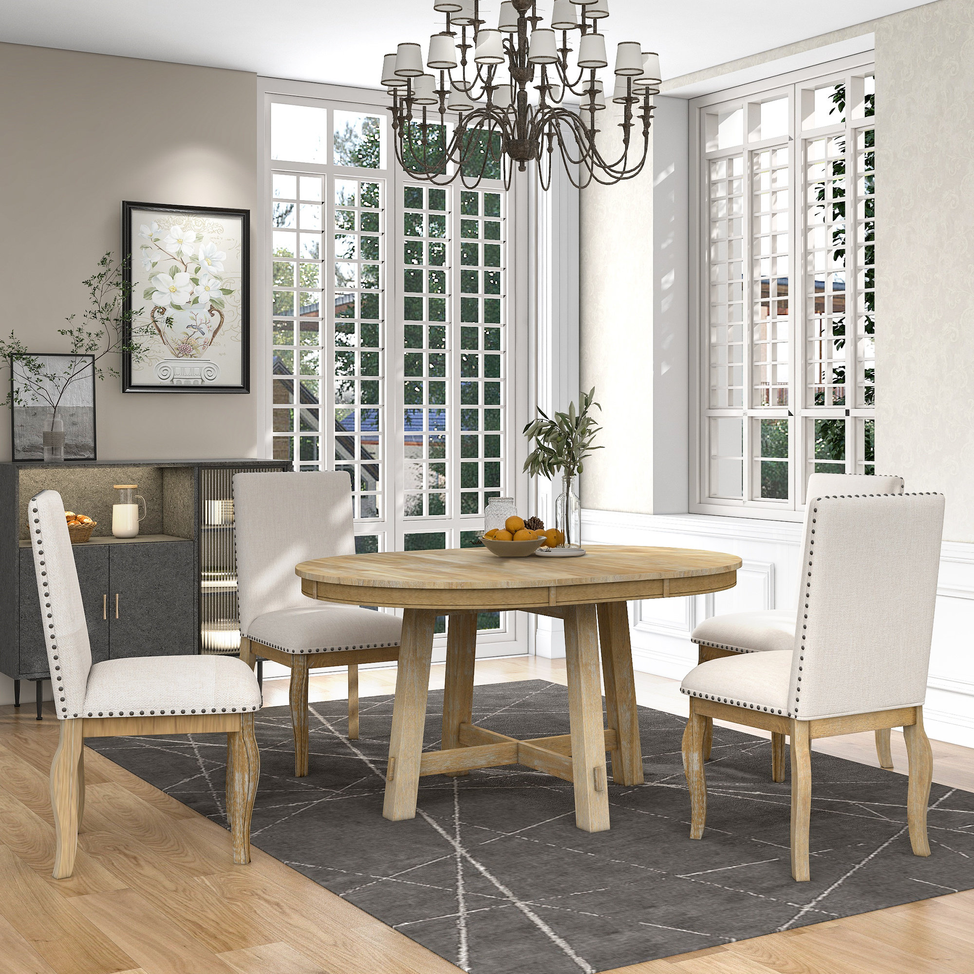 Red Barrel Studio® Zaena 4 - Person Extendable Dining Set & Reviews ...