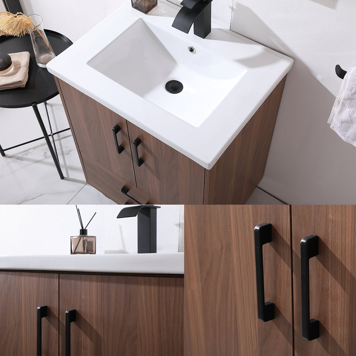 Ebern Designs Khtoura 24" Free Standing Modern Single Bathroom Vanity ...