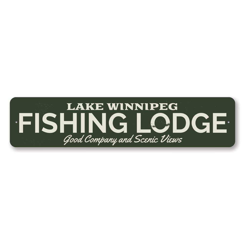 Lizton Sign Shop, Inc Fishing Lodge Aluminum Sign | Wayfair