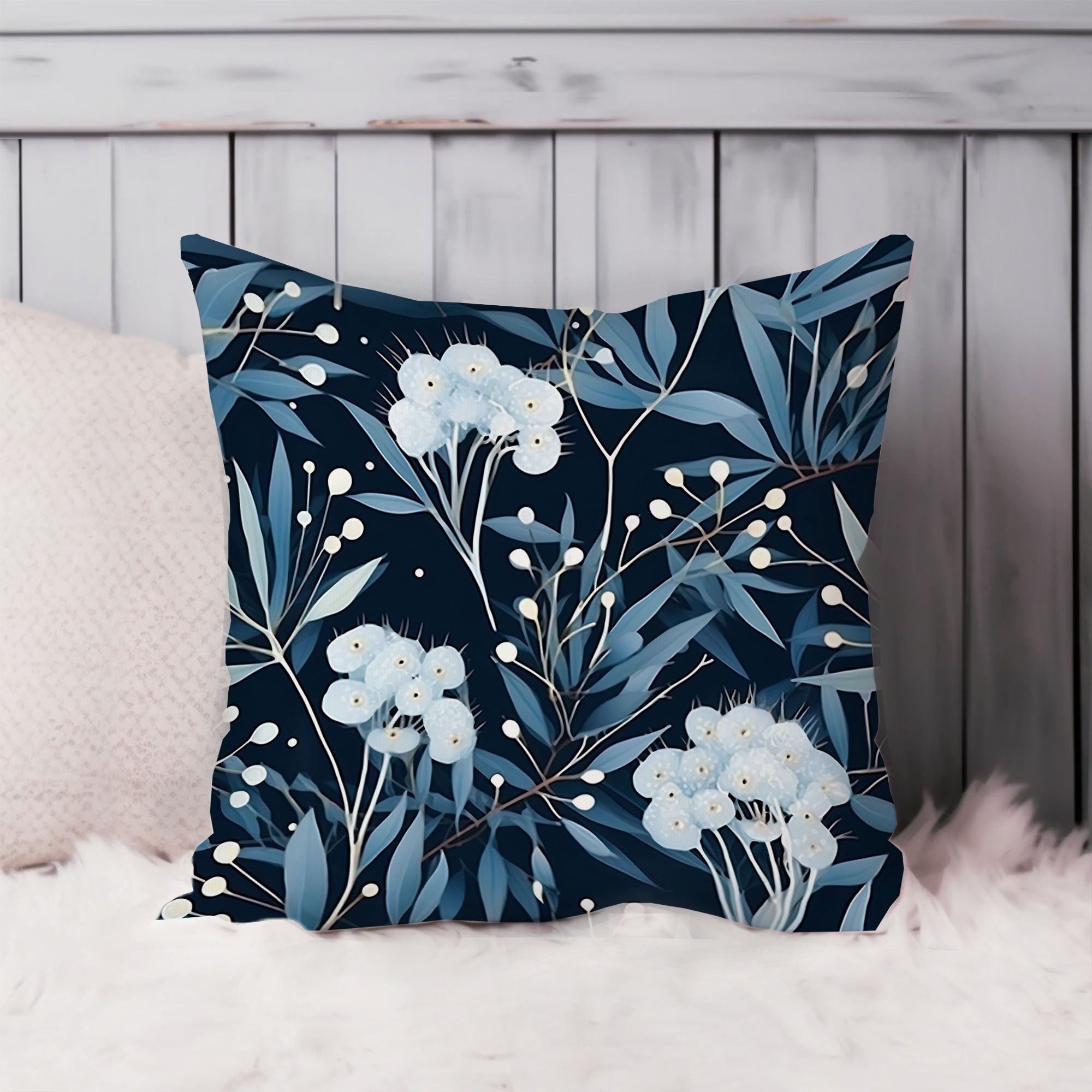 Ethan Taylor Botanical Botanical Leaves Leaf Pattern II Modern Throw ...