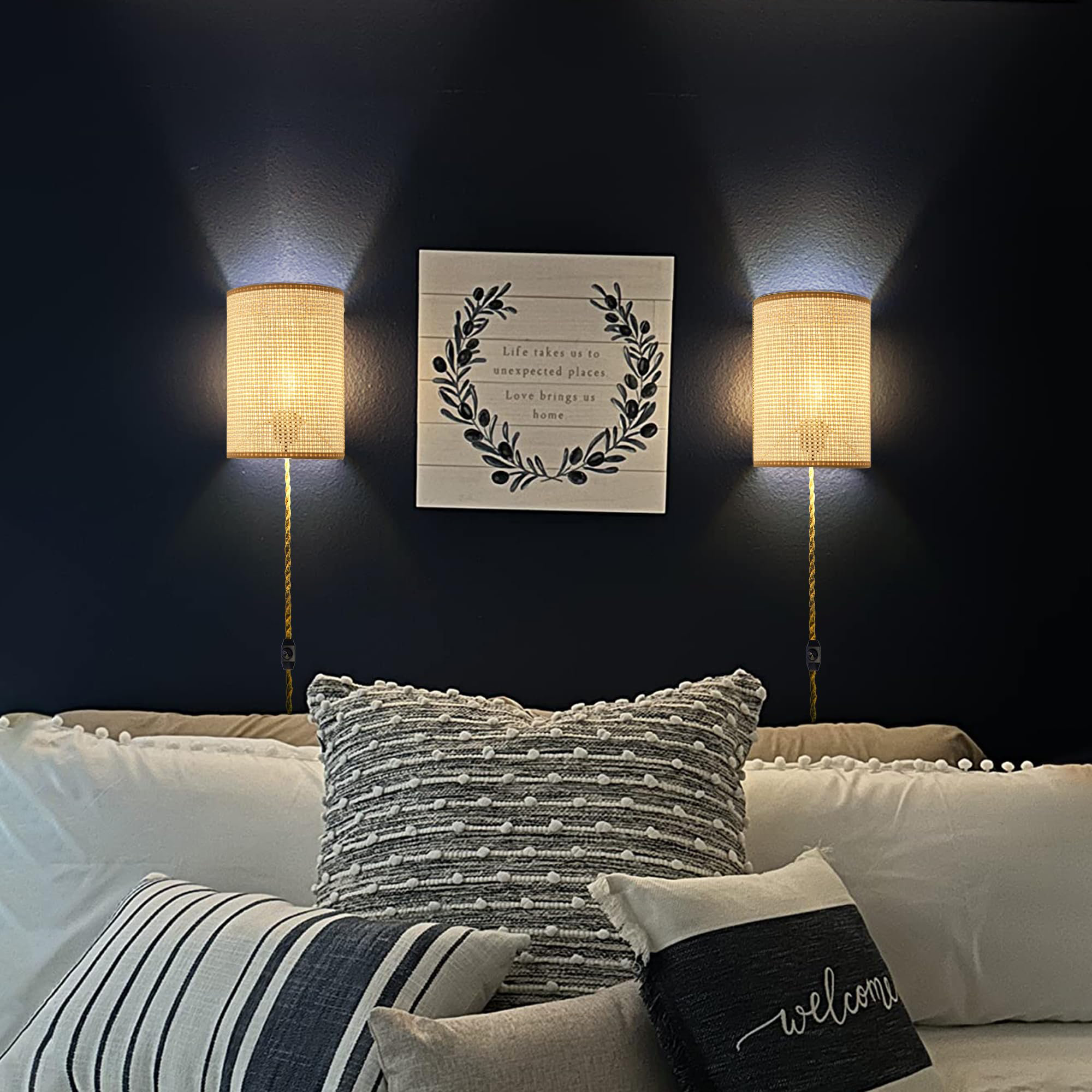 rustic wall lights with switch