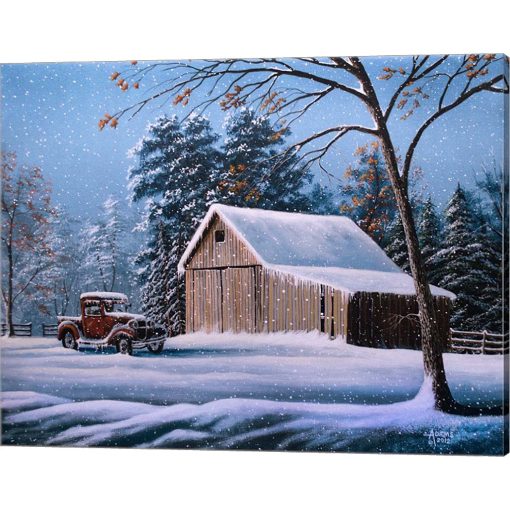Millwood Pines First Snow By Gary Adams, Canvas Wall Art | Wayfair