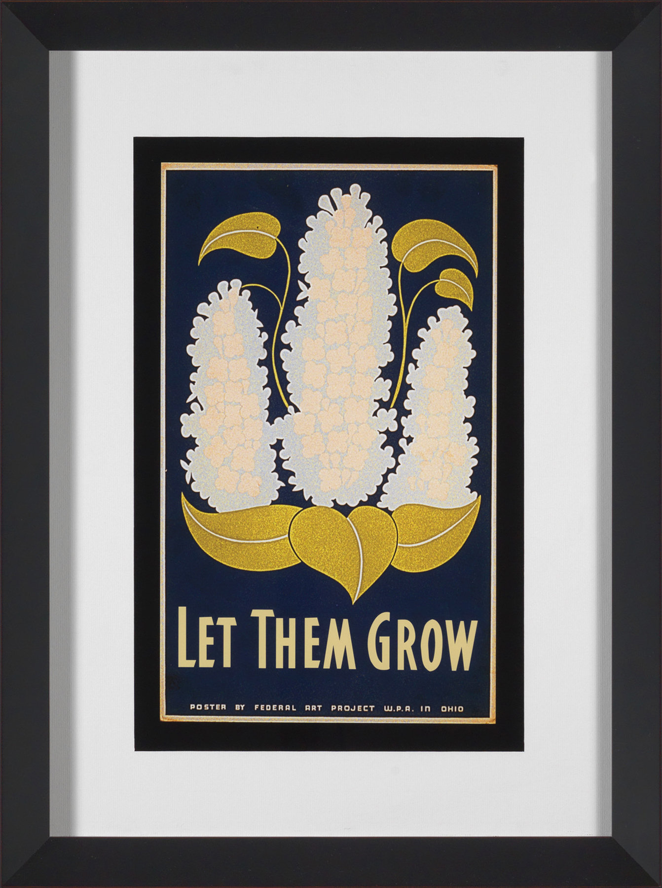 Wendover Art Group Vintage Green Poster VI - Picture Frame Graphic Art ...