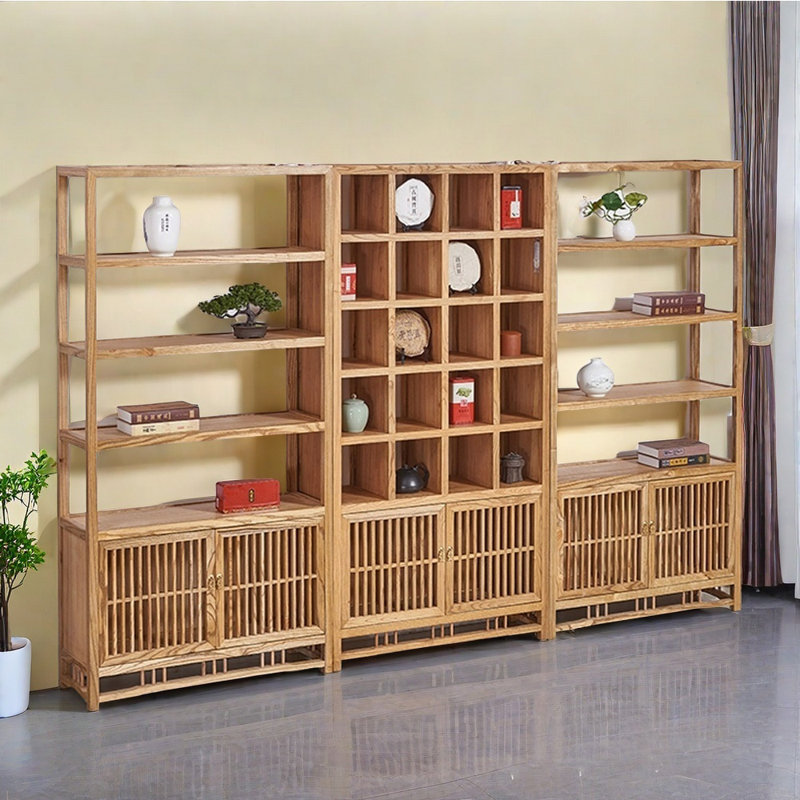 NICECABINET Modern Simple Storage Shelf Wooden Bookcase | Wayfair