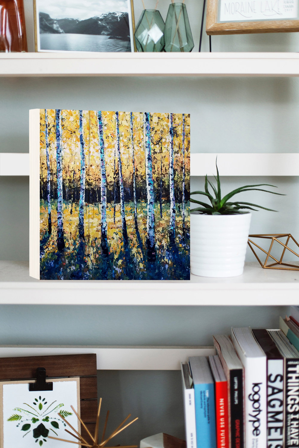 Union Rustic Strike Sun and Birch Trees Box Board Wall Décor - Wayfair ...