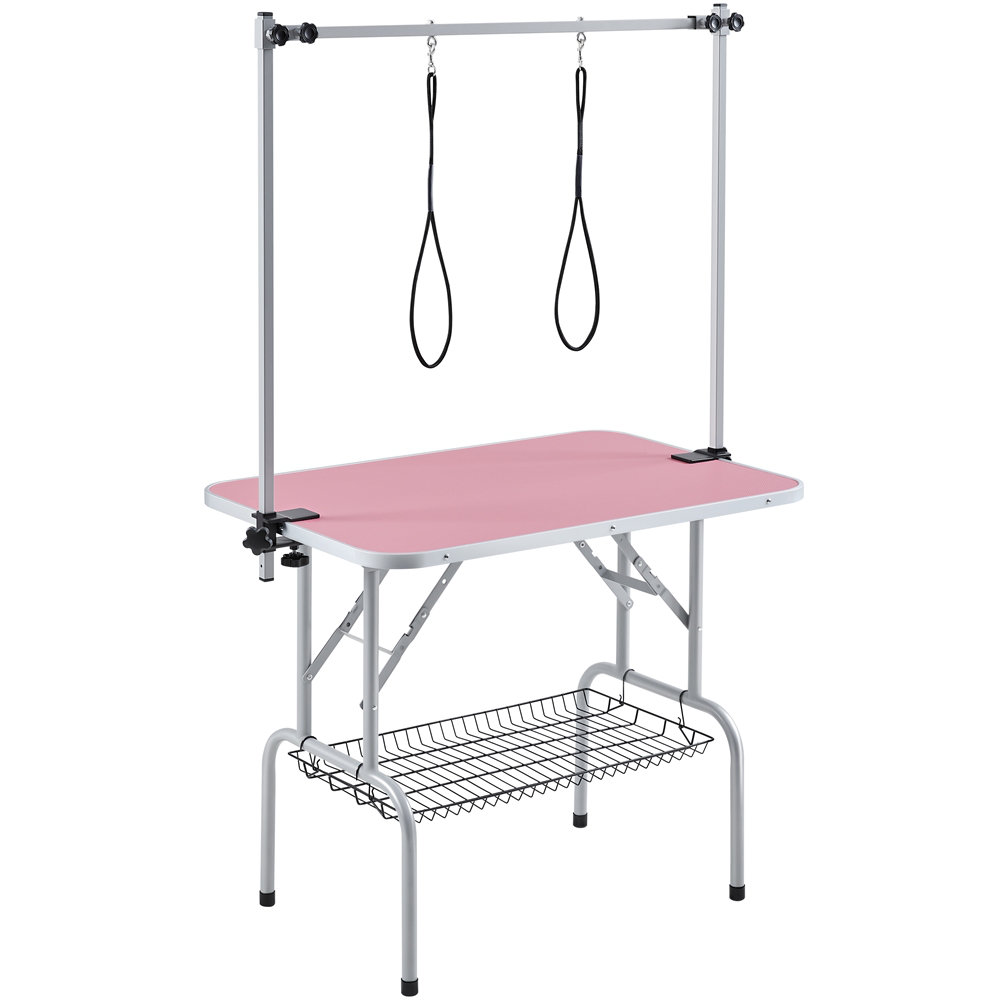 Yaheetech Pet Grooming Table with Loop Noose and Mesh Tray - Wayfair Canada