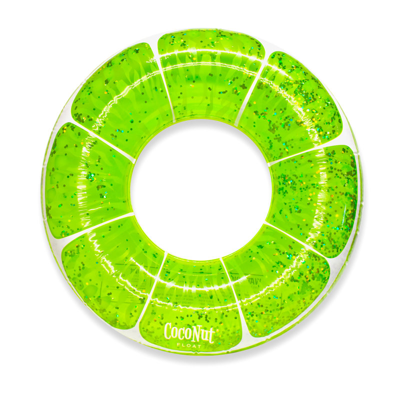 CocoNut Outdoor: Lime Green Glitter - 42" Pool Ring Float, Inflatable ...
