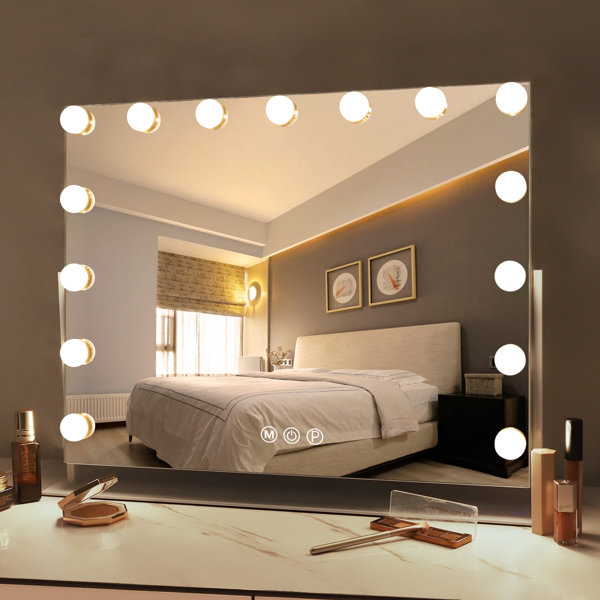 Latitude Run Chaoyichi Rectangle LED Metal Mirror & Reviews | Wayfair.co.uk