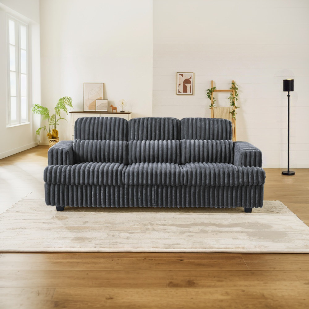 Latitude Run® 89 Inch Sofa Couch, Modern 3 Seater Sofa with Deep Seats ...