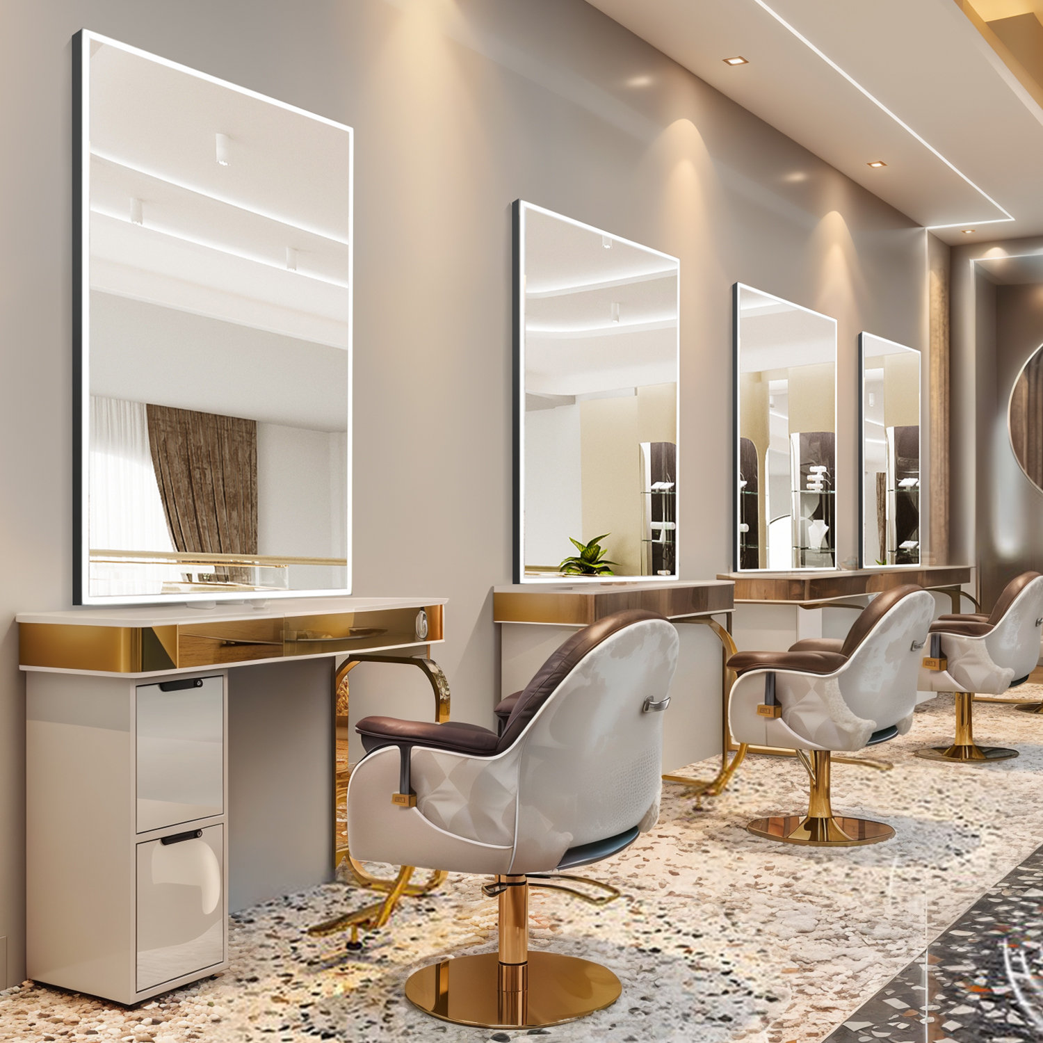 Wrought Studio LED Mirror Wall-mounted Mirror | Wayfair