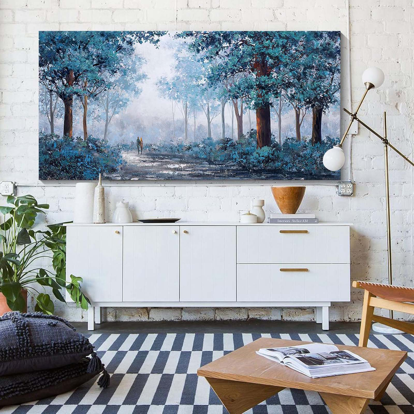 Millwood Pines Prussian Blue Wall Art - Vibrant Color Matching - Multi ...