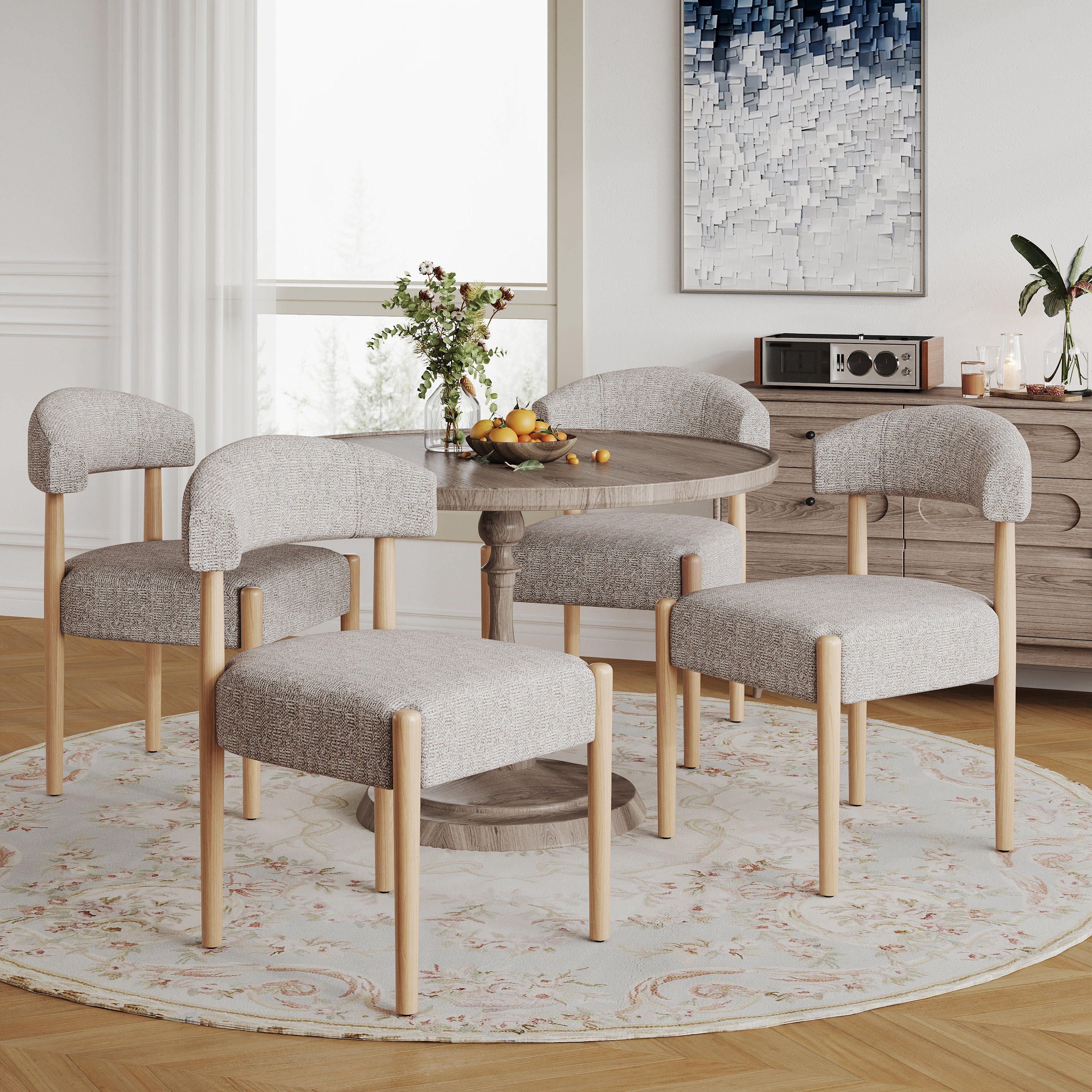 Latitude Run® Allegro 19.1'' H Upholstered Side Dining Chair (Set Of 4 ...
