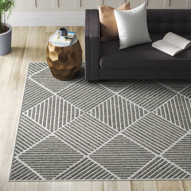 Mercury Row® Mira Gray Indoor/Outdoor Rug & Reviews | Wayfair