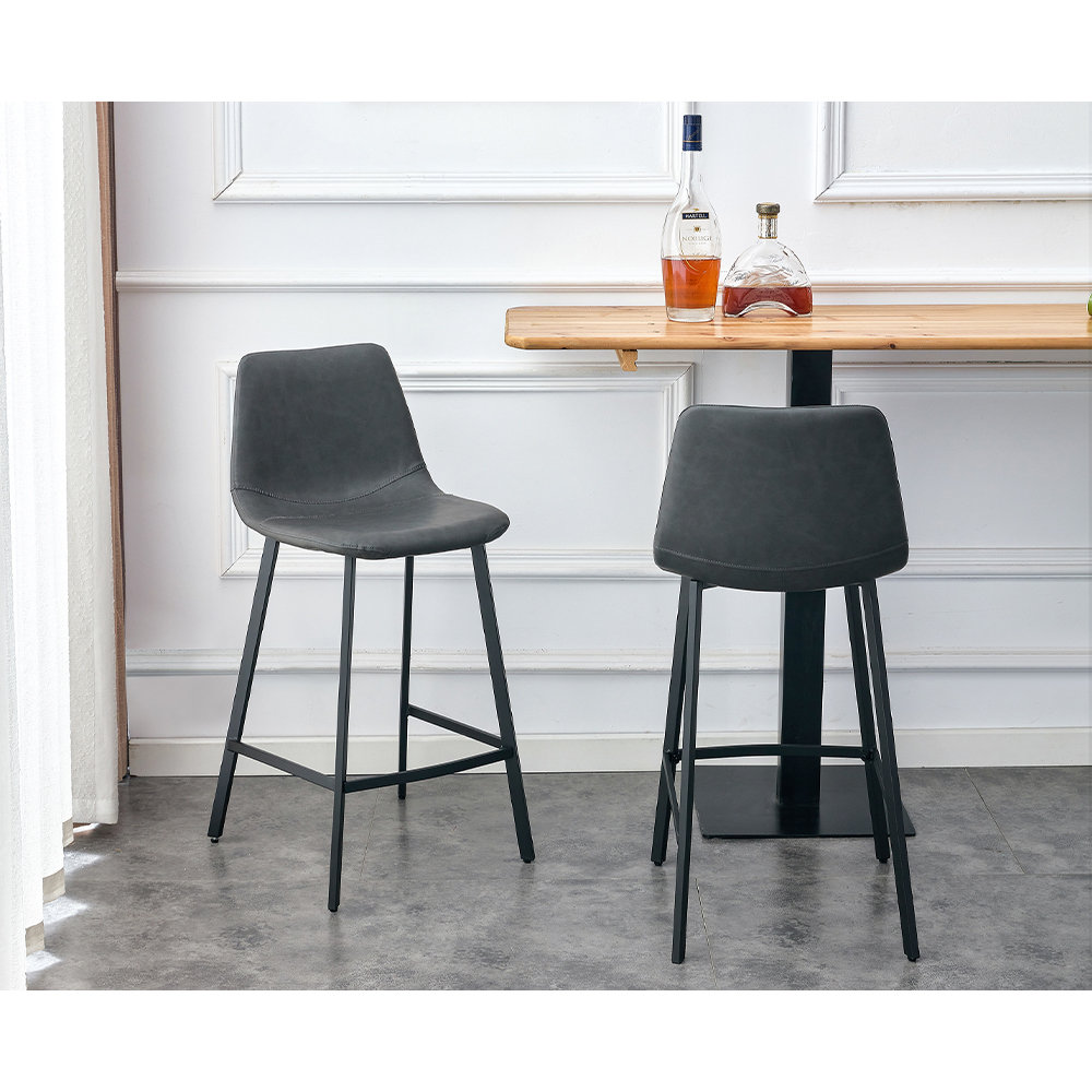 Corrigan Studio® Modern Bar Chairs with Metal Legs | Wayfair