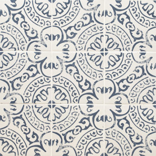 Blue Patterned Floor Tiles & Wall Tiles You'll Love | Wayfair
