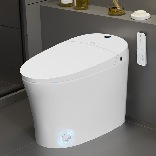 EPLO Toilette intelligente avec bidet intégré, couvercle à ouverture ...