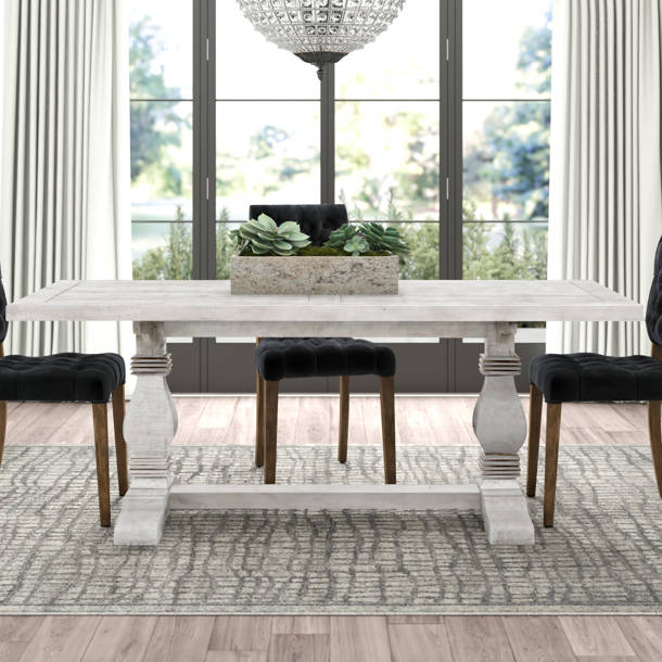 Birch Lane Kinston Solid Wood Dining Table & Reviews - Wayfair Canada