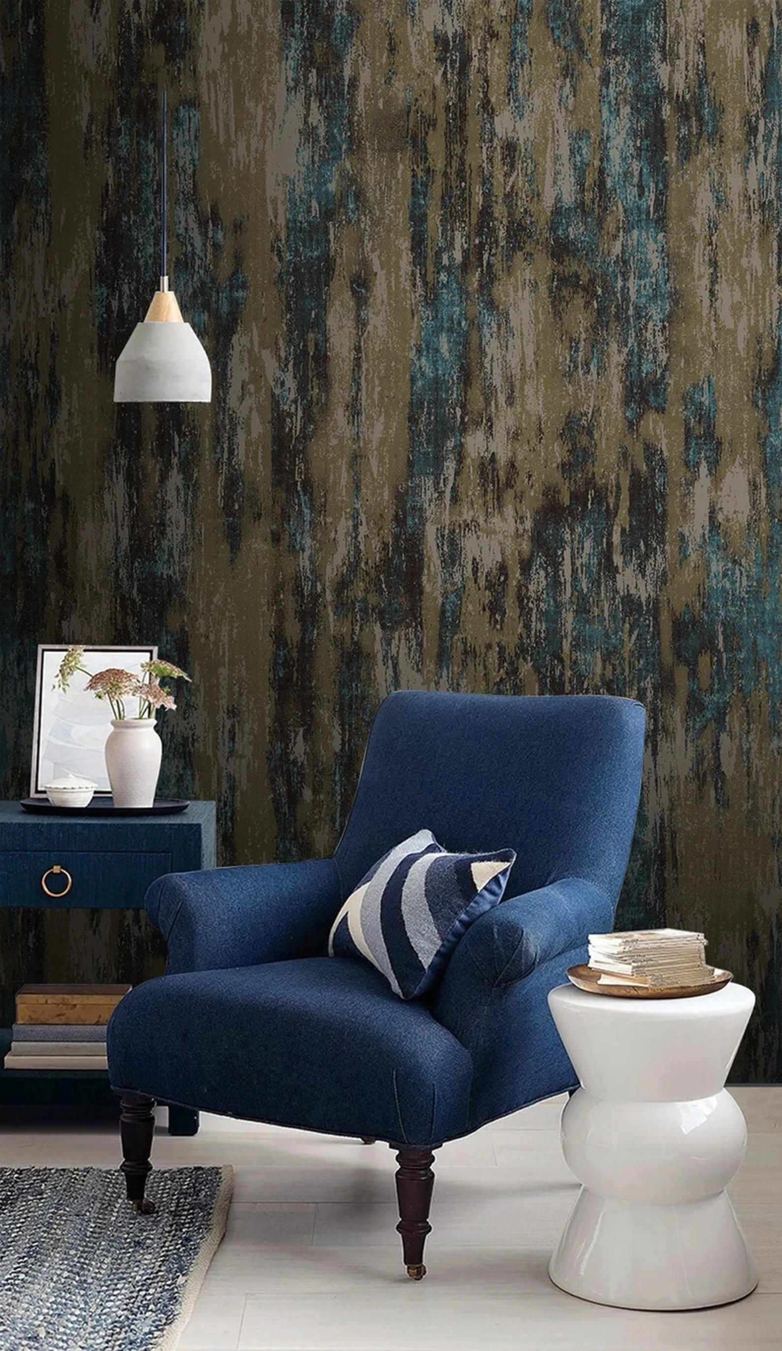 17 Stories Retro Teal Reverie | Wayfair