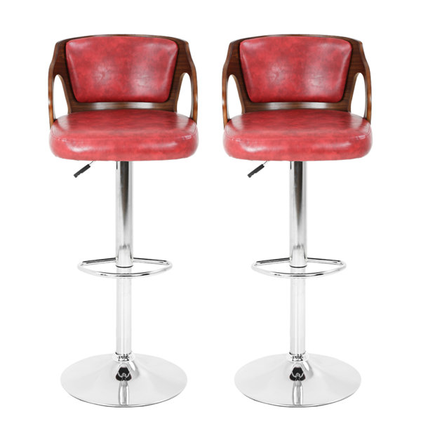 George Oliver Calcidon Swivel Adjustable Height Stool & Reviews | Wayfair
