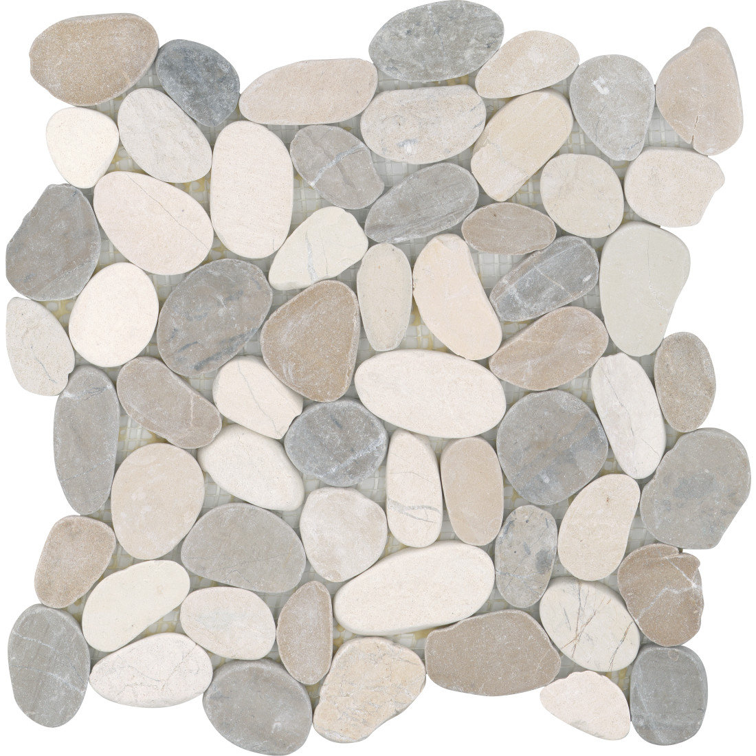Emser Tile Venetian Pebbles Flt Gelato 12 in. x 12 in. Satin Pebbles ...