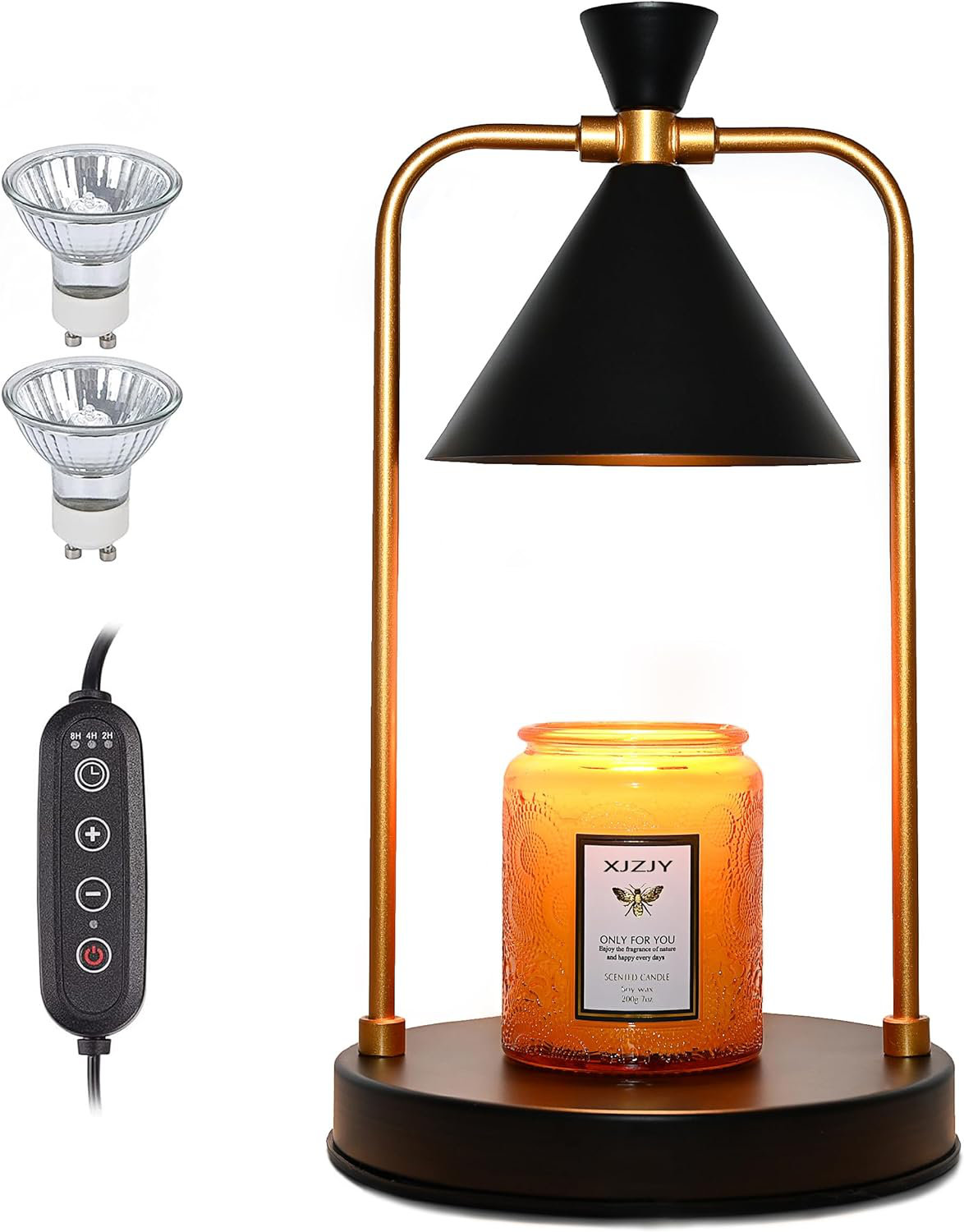 Corrigan Studio® Candle Warmer Lamp With 2 Bulbs,Electric Candle Warmer ...
