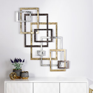Large (36" - 60" High) Metal Wall Accents & Arts You'll Love | Wayfair