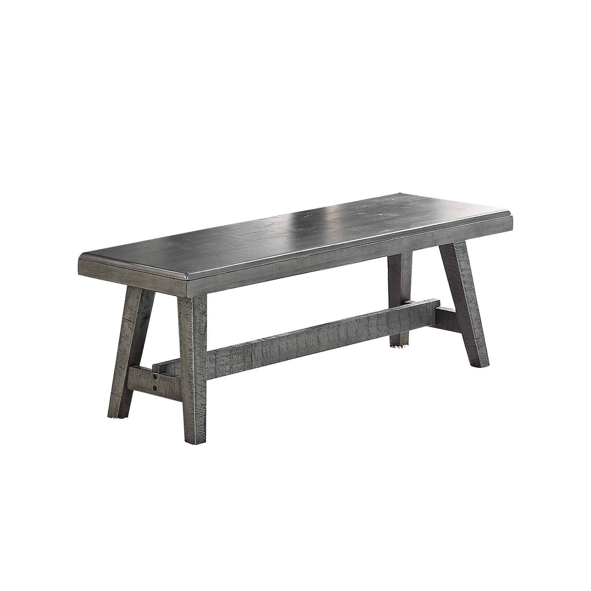 Hokku Designs Modern Grey Dining Bench For Home - Wood Frame, 20 In ...