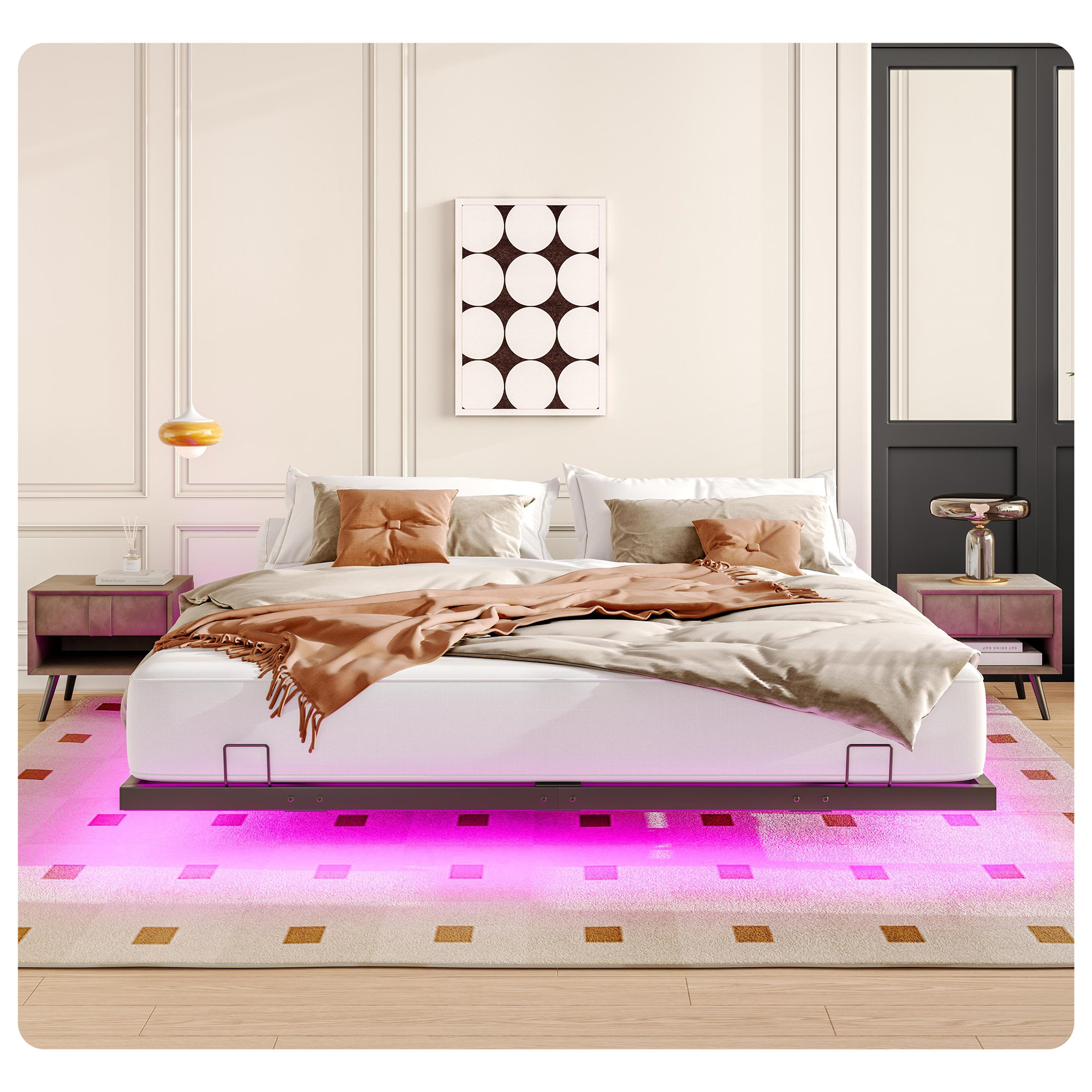 Ebern Designs King Size Floating Bed Frames - Wayfair Canada