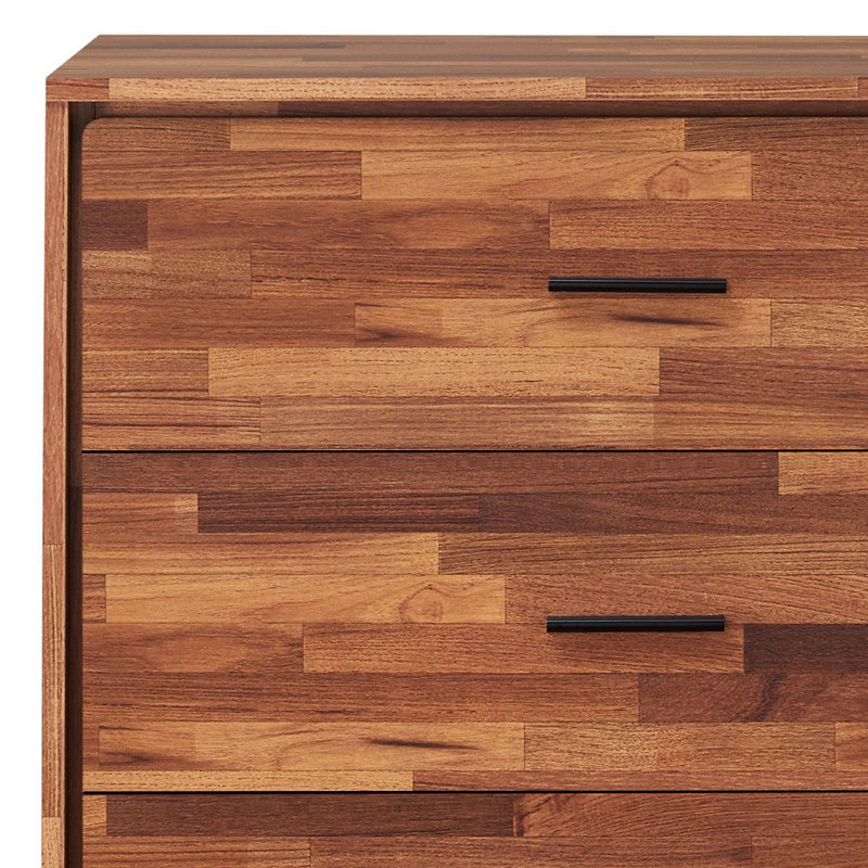 FOSHNATURE Hestia Walnut Finish Chest | Wayfair