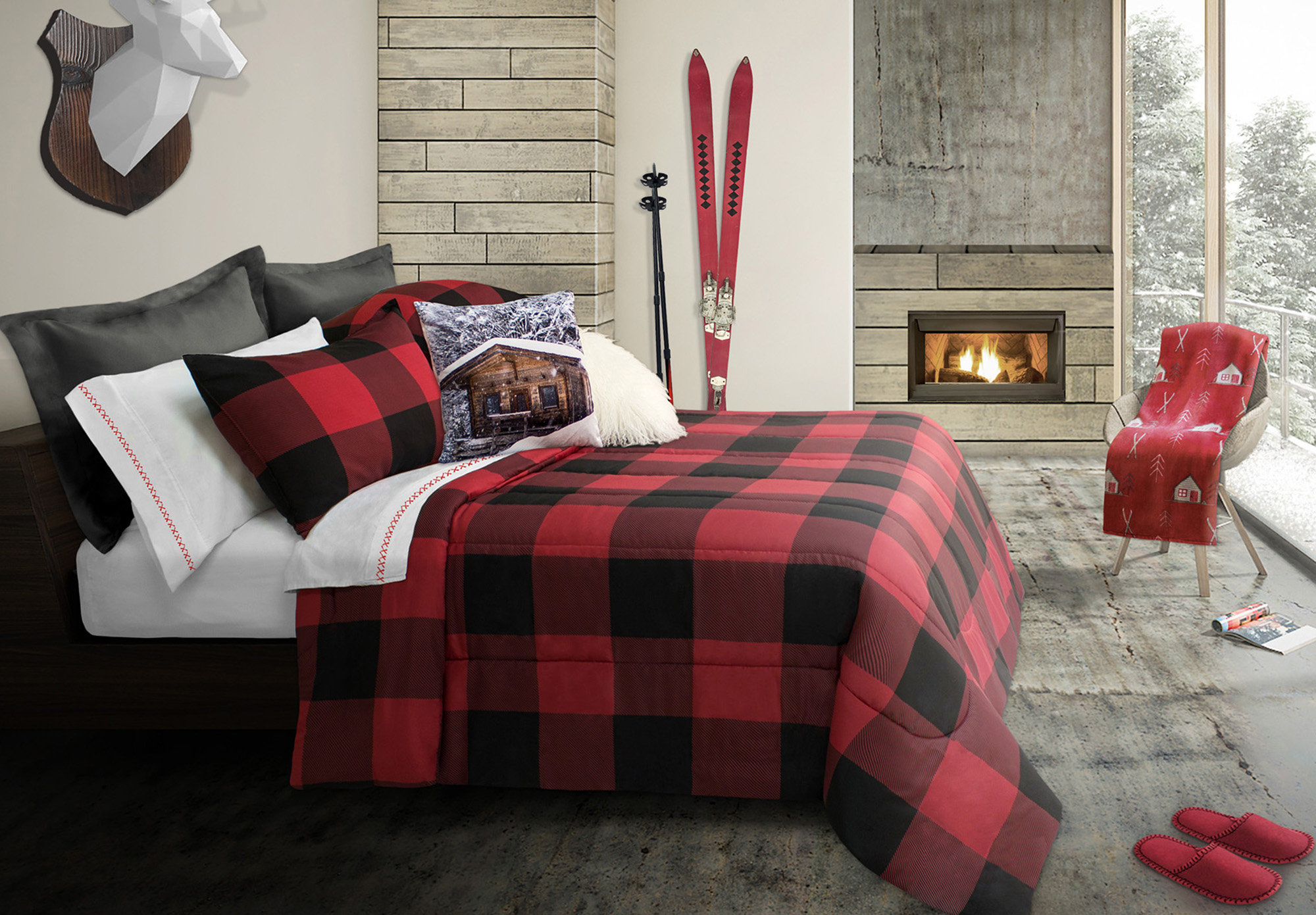 Safdie & Co. Inc. Buffalo Comforter Set & Reviews | Wayfair