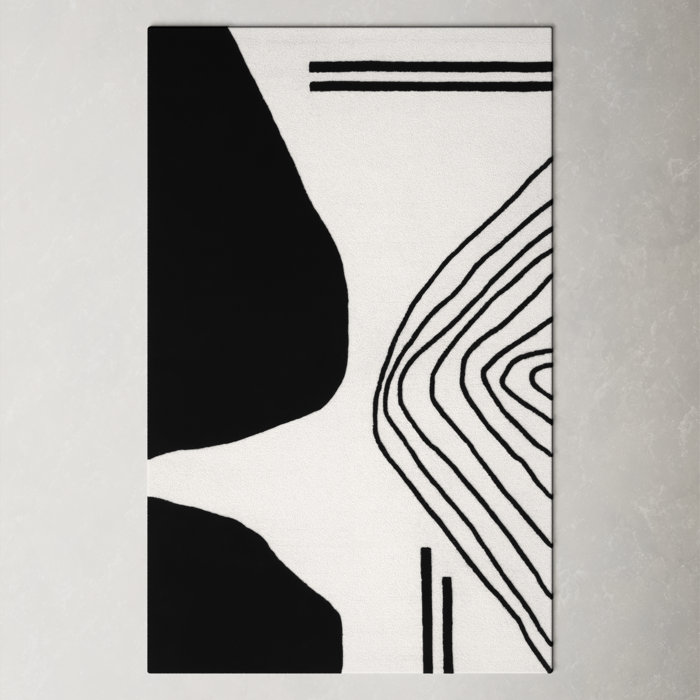 AllModern Felipe Hand Tufted Wool Abstract Rug & Reviews | Wayfair