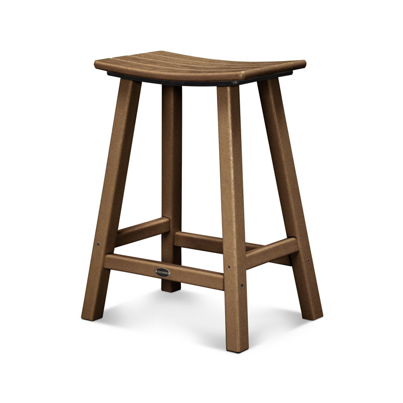 POLYWOOD® Traditional Garden Patio Bar Stool & Reviews | Wayfair