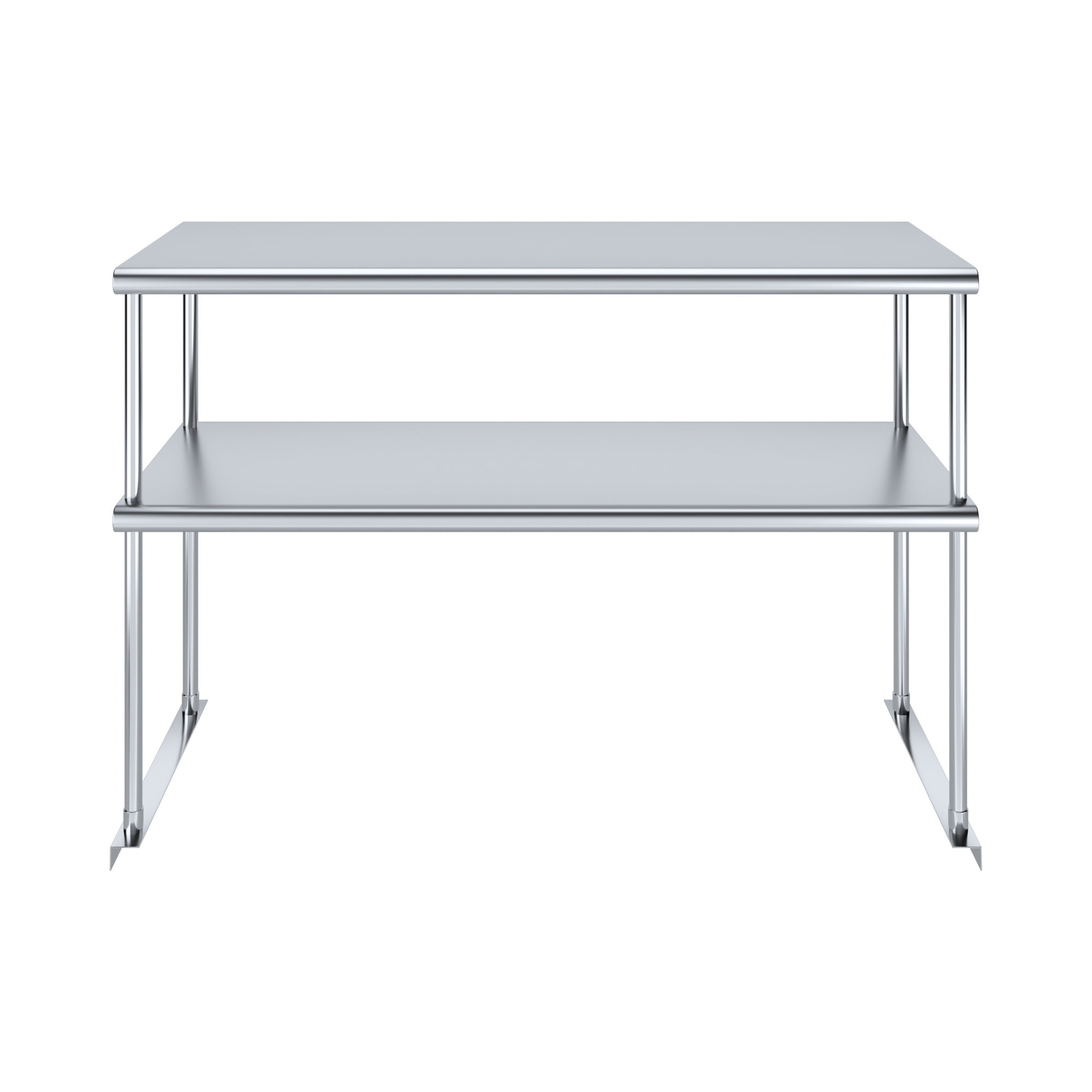 Amgood Stainless Steel Double-Tier Shelf & Reviews | Wayfair