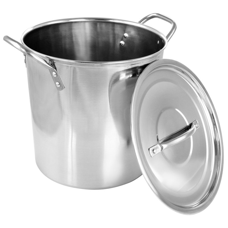 Gibson 8 Quart Stainless Steel Stock Pot with Lid | Wayfair