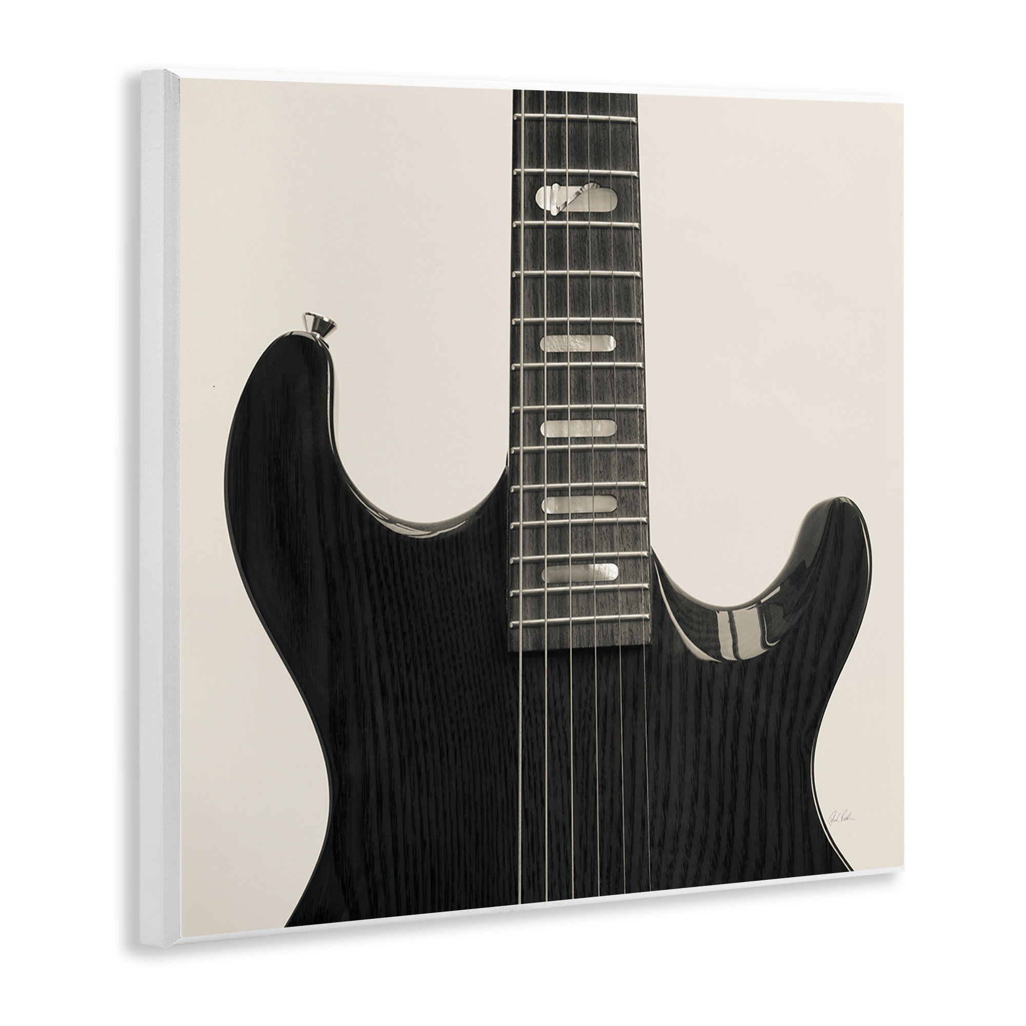 Ebern Designs Electric Guitar Wall Plaque Art by Deborah Revell | Wayfair