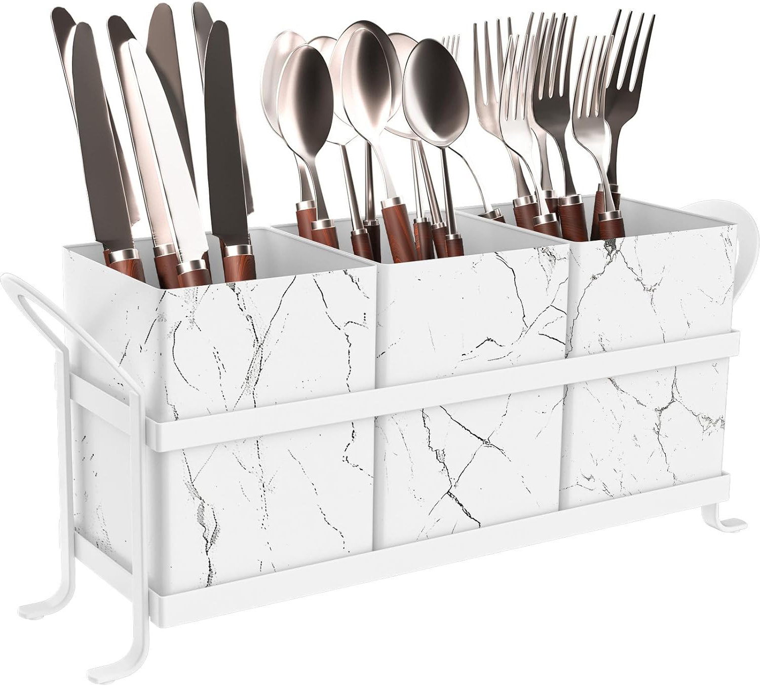DULWOK Kitchen Utensil Rack,Chic Silverware Rack for Parties,Compact ...