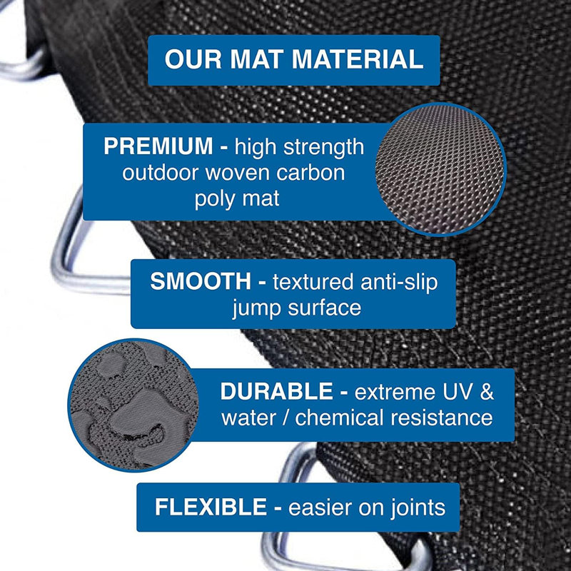 Skywalker Trampolines Pre-packaged 8X14 Rectangle Jump Mat w/ 84 V ...