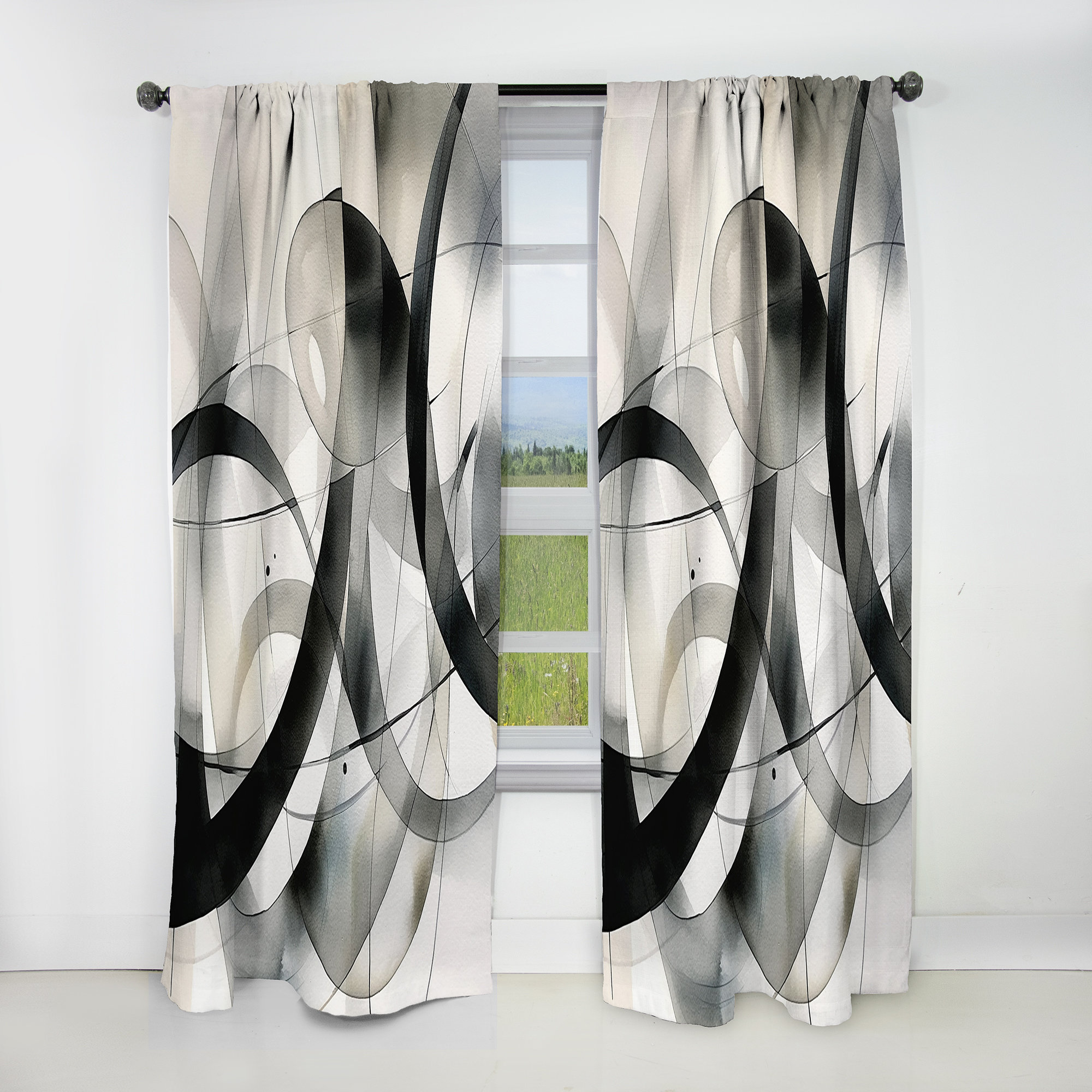 Design Art Abstract Neutral XV - Abstract Geometric Blackout Abstract ...