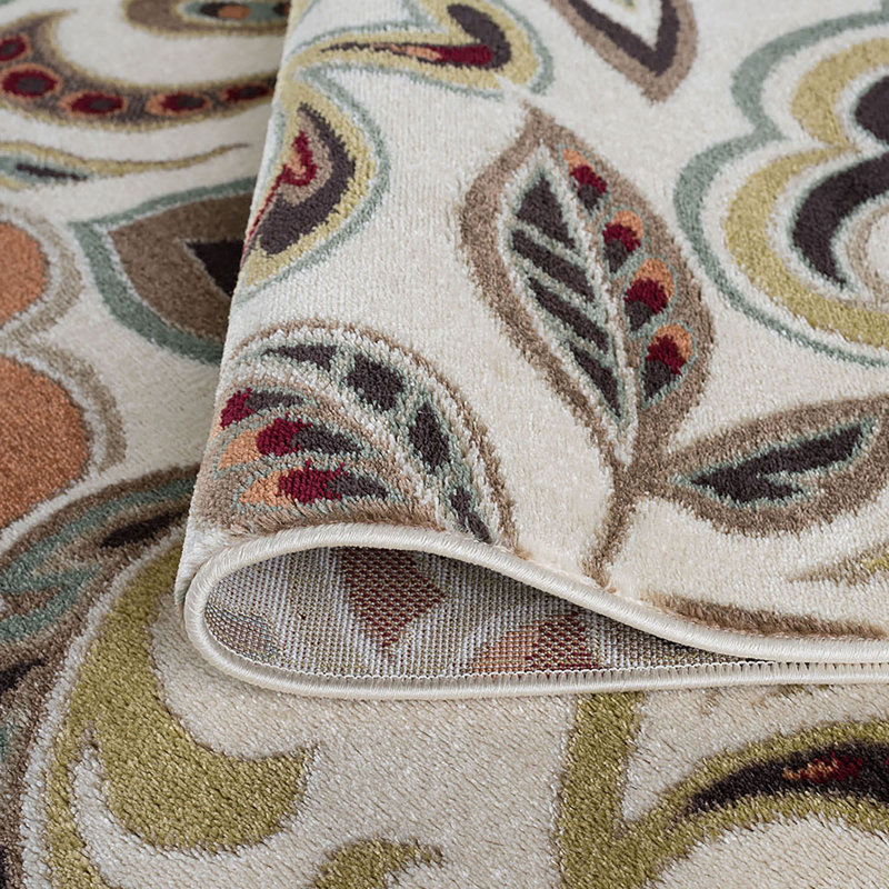 Andover Mills™ Elmer Transitional Floral Ivory Indoor Area Rug for ...