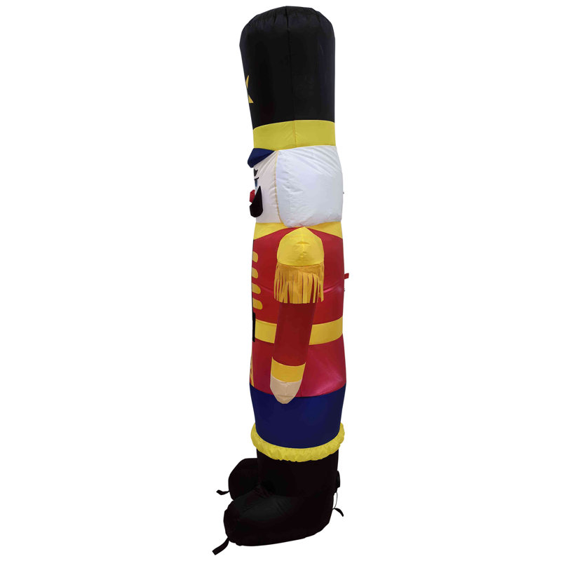 Northlight Seasonal Lighted Inflatable Nutcracker Soldier Outdoor ...