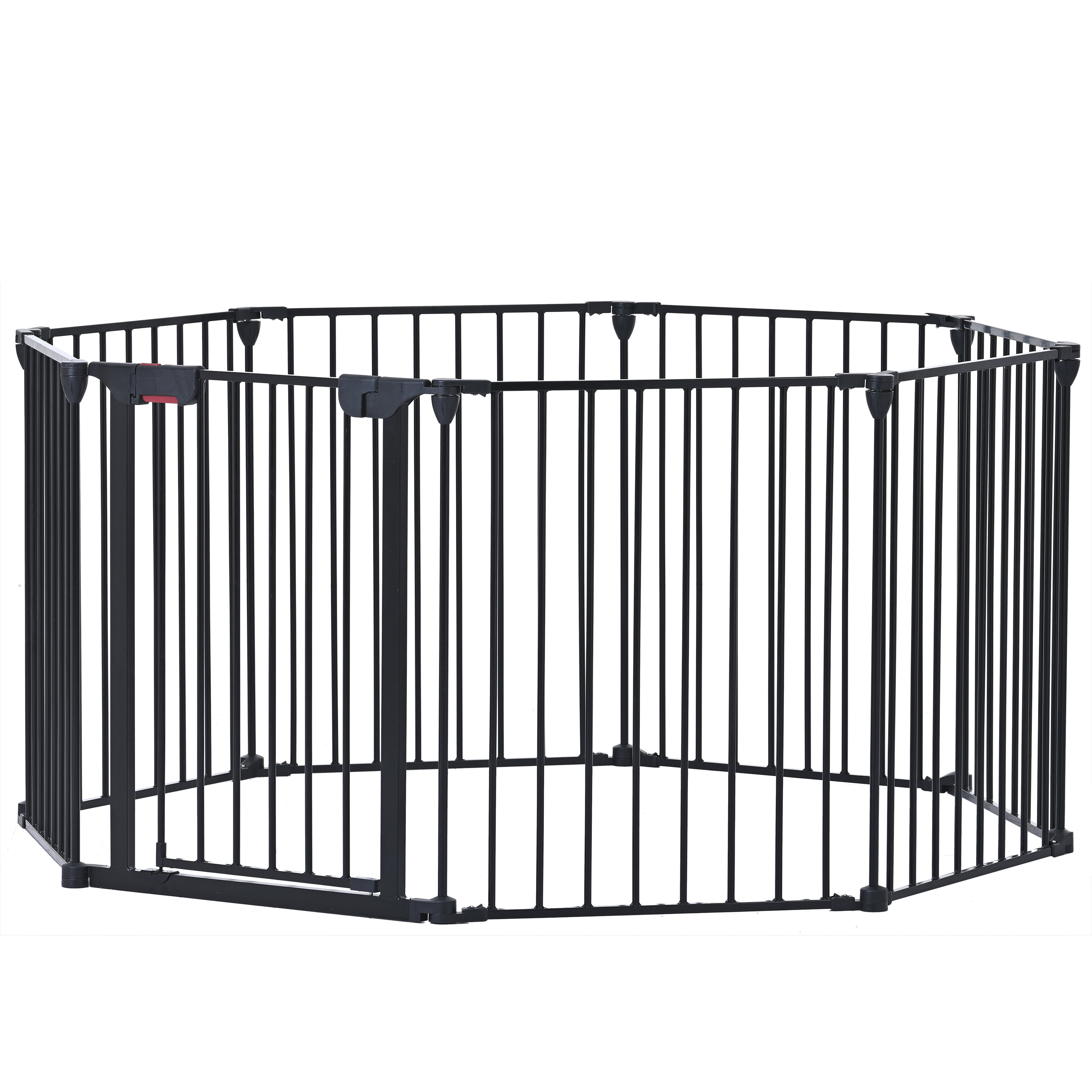 ExAchat 200" Adjustable Safety Gate 8 Panels Play Yard Metal Doorways ...