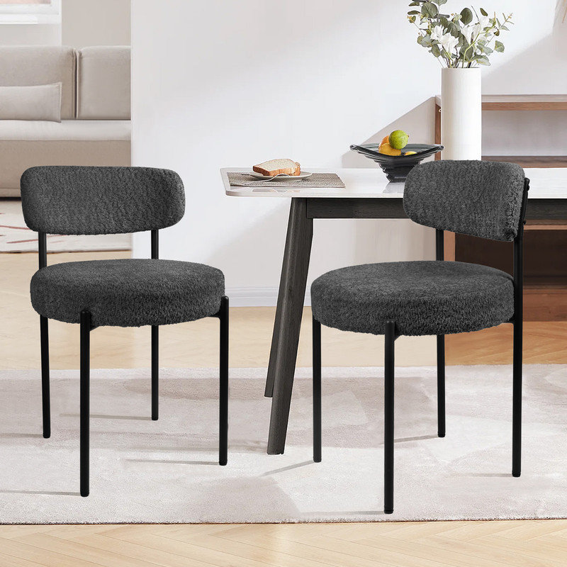 George Oliver Round dining chair Upholstered Side Chair - Wayfair Canada