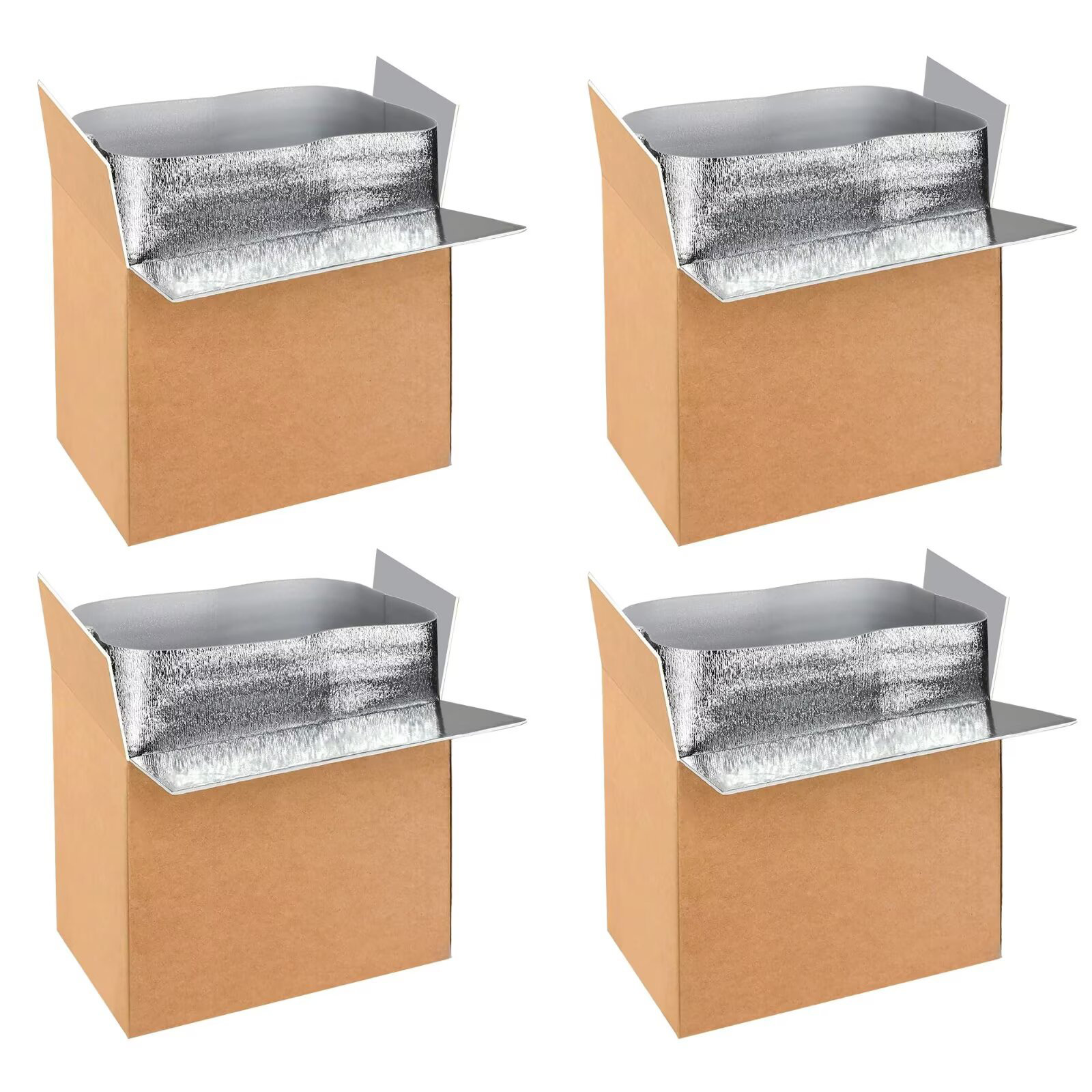 Rebrilliant 4 Pack 19 Inch x12 Inch x16 Inch Insulated Shipping Boxes ...