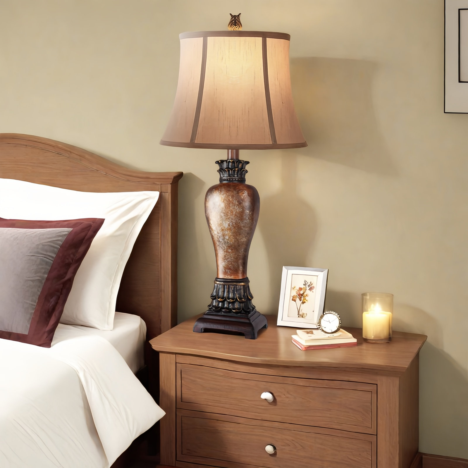 Alcott Hill® Retro Table Lamp Set with 2 Lamps & 1 Power Meter ...